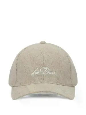 LES DEUX Signature Logo-embroidered Wool Baseball Cap