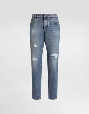 Dolce & Gabbana Regular Cotton Jeans Denim Multi-colored - Multicolor