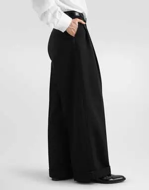 Dolce & Gabbana Wool Gabardine Trousers Pants And Shorts Wool