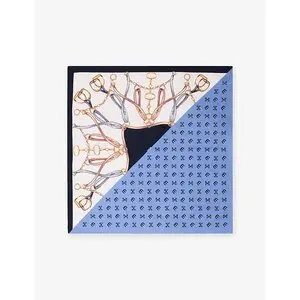 Maje Equestrian-print Silk Scarf