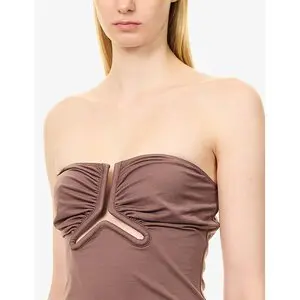 Rick Owens Alannah Cut-out Jersey Bustier Top