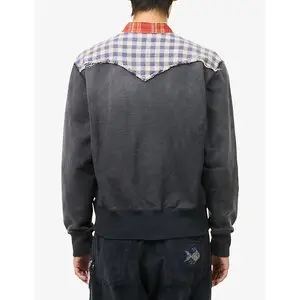KHOKI Patchwork Sweat Cotton Cardigan