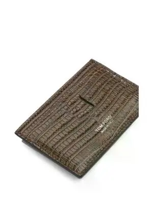 TOM FORD Croc-effect Cardholder