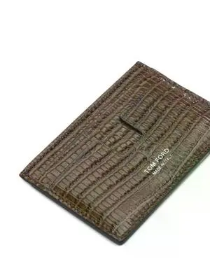 TOM FORD Croc-effect Cardholder