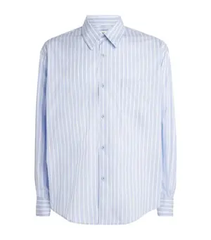 Sandro Cotton Stripe Shirt - Blue