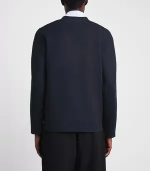 Sandro Jacquard Flower Cardigan