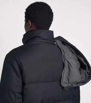 YVES SALOMON Down Wool-silk Hooded Parka