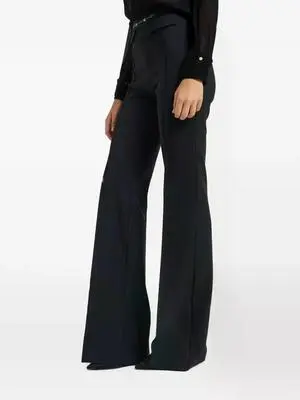 Elisabetta Franchi Logo-plaque Flared Trousers