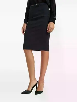Elisabetta Franchi Logo-plaque Pencil Midi Skirt