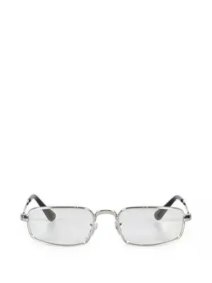 Ray-ban X A$ap Rockyrectangle-frame Glasses - Silver