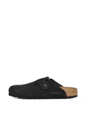 BIRKENSTOCK Boston Nubuck Leather Mules