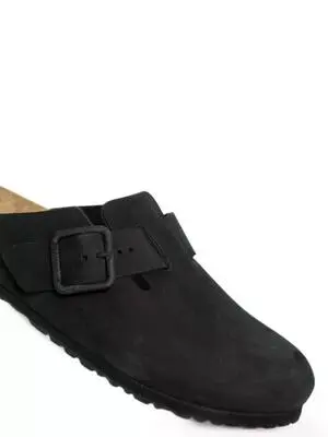 BIRKENSTOCK Boston Nubuck Leather Mules