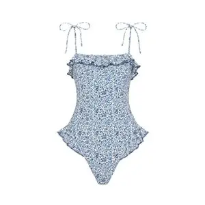 MONTCE Petite Fleur Jacelyn Ruffle One-piece - Blue