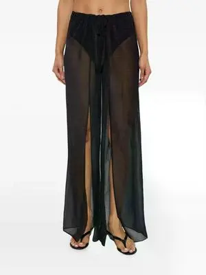 Balmain Monogram Beach Trousers In Chiffon