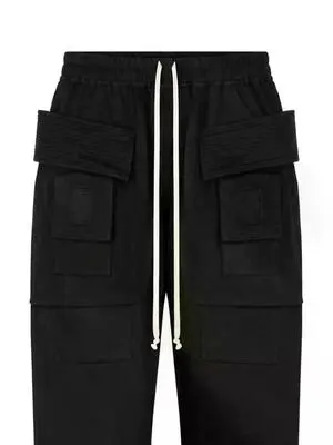 Rick Owens Creach Cargo Multi-pocket Drawstring Tapered Trousers