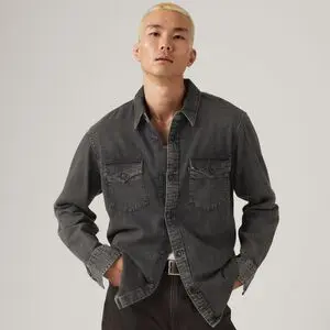 LEVI'S Relaxed Fit Western Shirt - Black