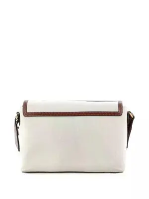 Burberry Note Canvas With Leather Medium Crossbody Bag
