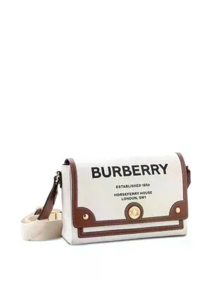 Burberry Canvas And Leather Medium Crossbody Bag