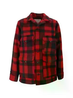 Filson Mackinaw Cruiser Check-pattern Jacket - Red