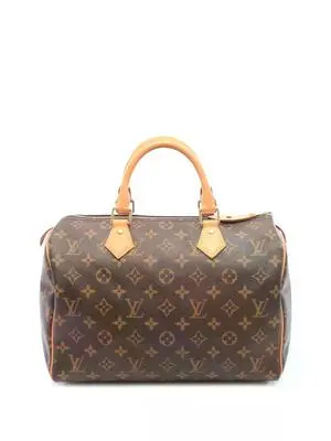 LOUIS VUITTON 2018 Monogram Speedy 30 Boston Bag - Brown