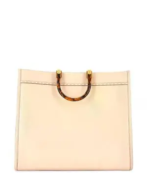 Fendi Sunshine Shopper Leather Large Tote Bag