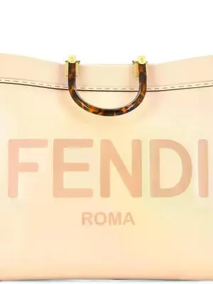 Fendi Sunshine Shopper Leather Large Tote Bag