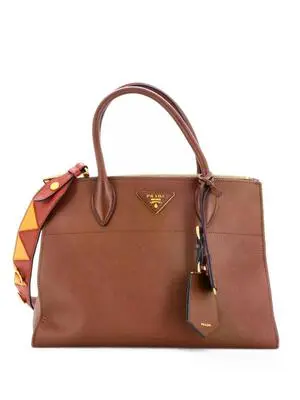 Prada Paradigme Tote Saffiano Leather Medium Satchel