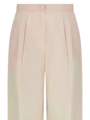 Armani Exchange Pleated Slub-texture Trousers