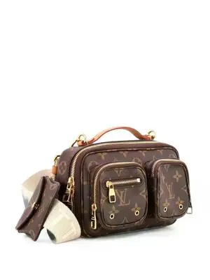 LOUIS VUITTON Utility Monogram Canvas Crossbody Bag - Brown