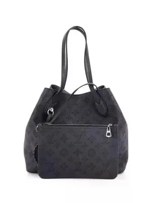 LOUIS VUITTON Blossom Mahina Leather Mm Tote Bag - Black