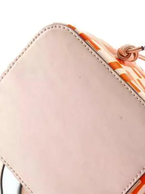 Fendi Mon Tresor Zucca Embossed Leather Mini Bucket Bag