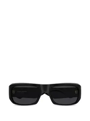Saint Laurent Rectangle-frame Sunglasses - Black