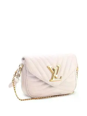 LOUIS VUITTON New Wave Multi Pochette Quilted Leather Crossbody Bag - Neutrals