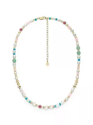 Emporio Armani Beaded Faux-pearl Necklace - Multicolour