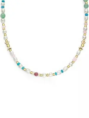 Emporio Armani Beaded Faux Pearl Necklace