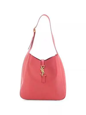 Saint Laurent Le 5 A 7 Supple Leather Small Hobo Bag - Red