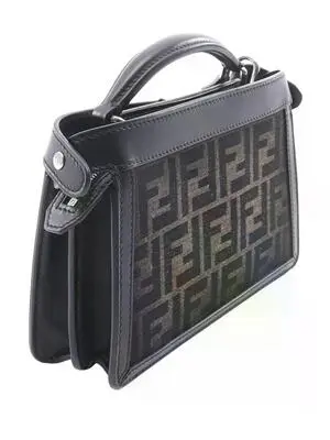 Fendi Small Zucca Canvas Peekaboo Satchel