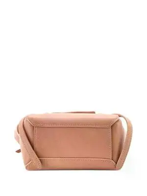 Celine Textured Leather Pico Belt Bag Shoulder Bag - Neutrals