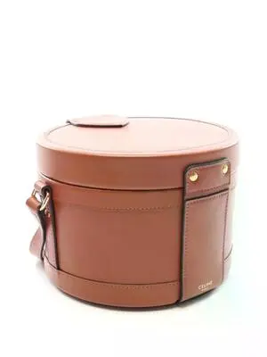 Celine 2010-2026 Medium Calfskin Triomphe Tambour Crossbody Bag