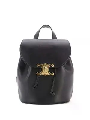Celine Bonnie Leather Backpack - Black