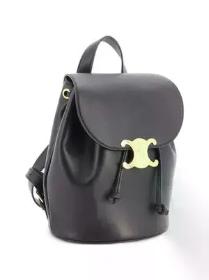 Celine Bonnie Leather Backpack - Black