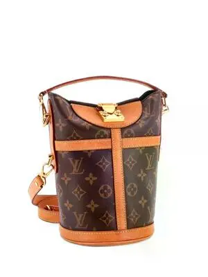 LOUIS VUITTON Duffle Handbag Monogram Canvas Bucket Bag - Brown