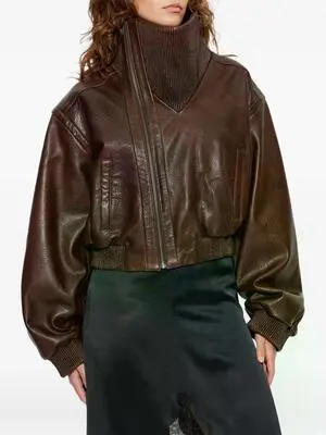 Christopher Esber Lunnet Leather Jacket - Brown