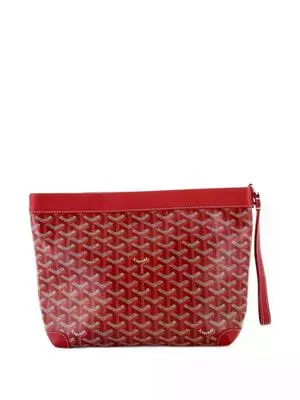 Goyard Goyardine Conti Pouch Coated Canvas Clutch Bag