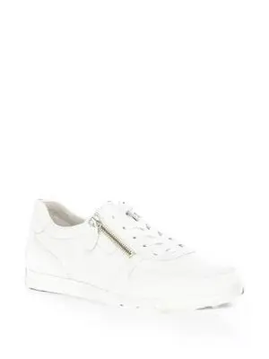 Gabor Zip-detail Lace-up Sneakers - White