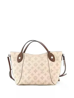 LOUIS VUITTON Hina Handbag Mahina Leather Pm Shoulder Bag - Neutrals
