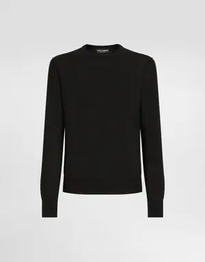 Dolce & Gabbana Pull Girocollo Sweaters And Cardigans Cashmere - Black