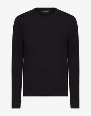 Dolce & Gabbana Pull Girocollo - Man Sweaters And Cardigans Cashmere 58 Blue