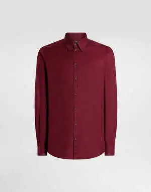 Dolce & Gabbana Logo-print Martini Poplin Shirt Shirts