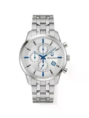 Bulova Sutton 41mm Watch - Silver